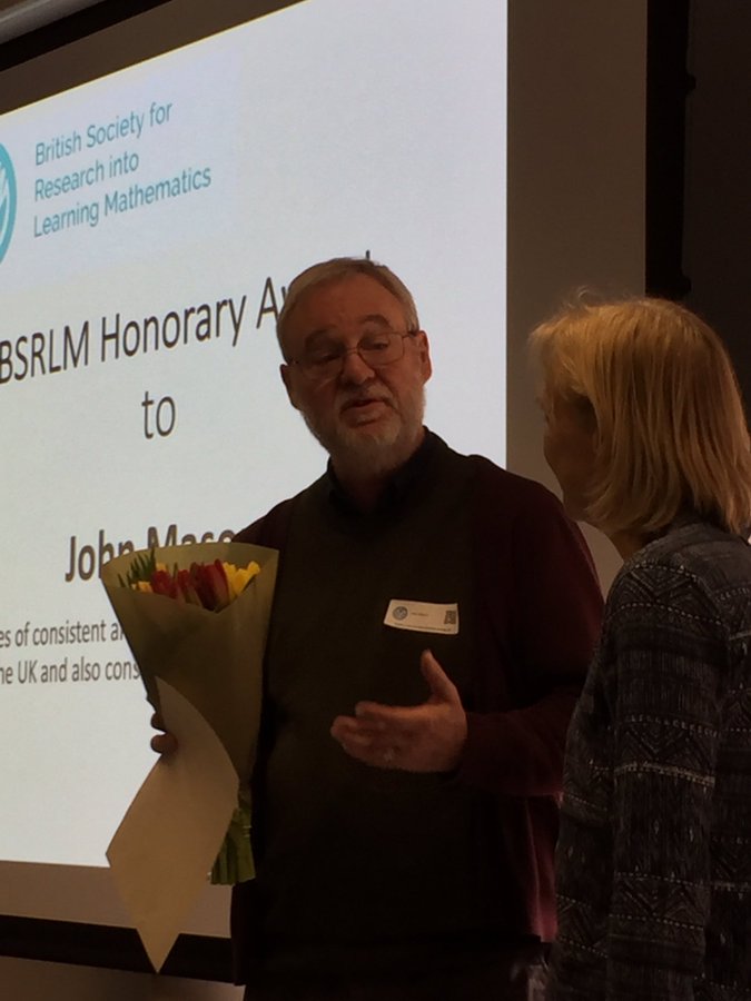 BSRLM Honorary Award to John Mason - BSRLM
